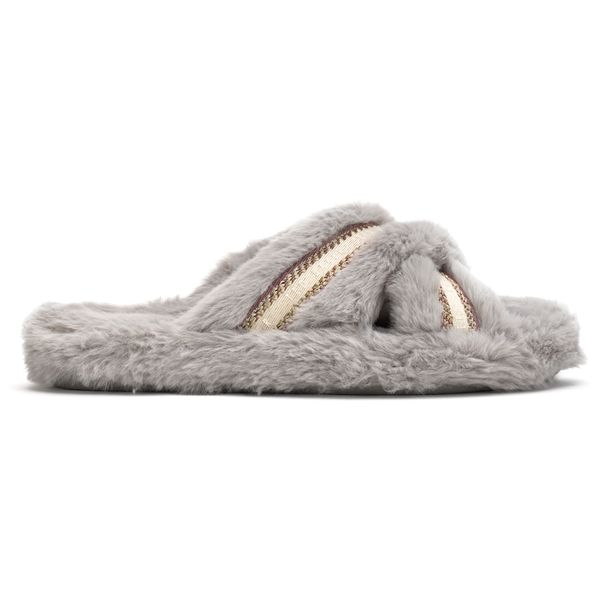 Womens Ted Baker Topply Slippers In Grey | Soletrader