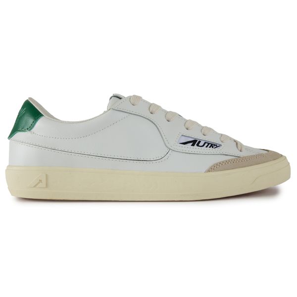 Mens Autry Windscape Low Trainers In White/Green | SOLE