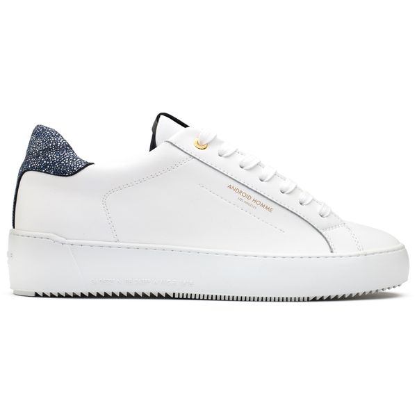 Mens Android Homme Zuma Sneakers In White/Navy Reflective | Soletrader