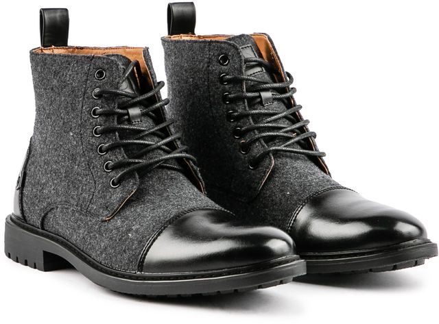 Mens Deakins Nesson Boots In Black Grey | Soletrader