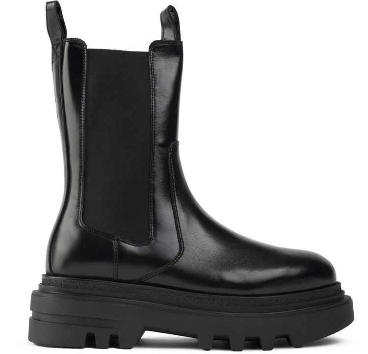 Womens Allsaints Alex Boots In Black | Soletrader