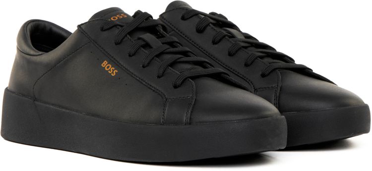 Mens Boss Belwar Tenn Trainers In Black | Soletrader