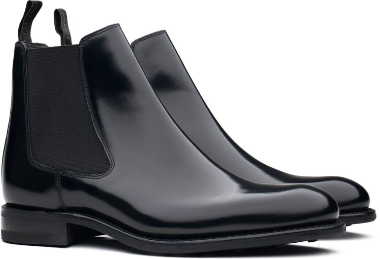 Mens Loake Boundary Boots In Black | Soletrader