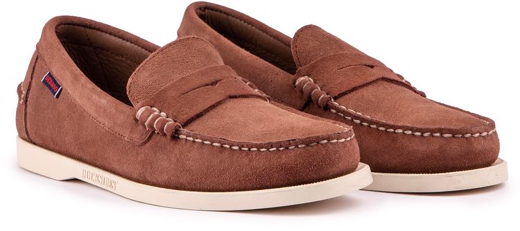 Mens Sebago Dan Boat Flesh Out Shoes In Dark Brown | Soletrader