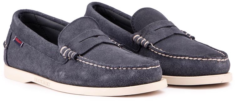 Mens Sebago Dan Boat Flesh Out Shoes In Navy | Soletrader