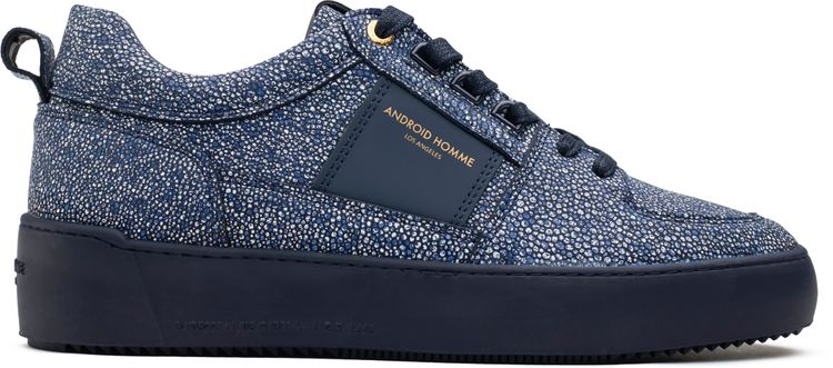 Mens Android Homme Point Dume Low Trainers In Navy Reflective | Soletrader