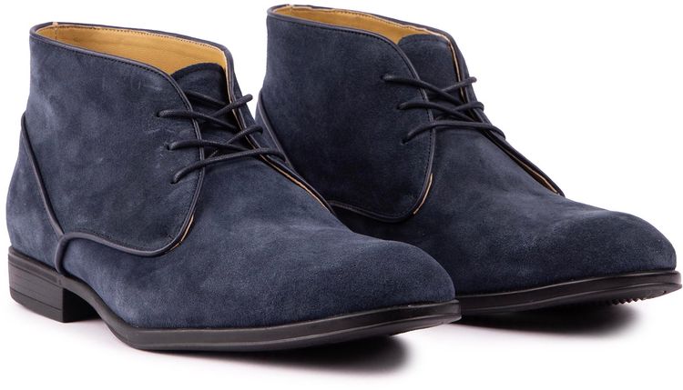 Mens Steptronic Foster Boots In Navy | Soletrader