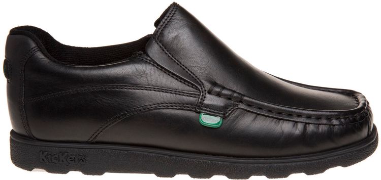 Boys Kickers Fragma Slip Shoes In Black | Soletrader