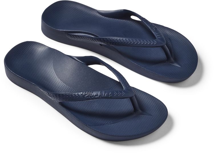 Womens Archies Arch Support Flip Flop Sandals In Navy | Soletrader