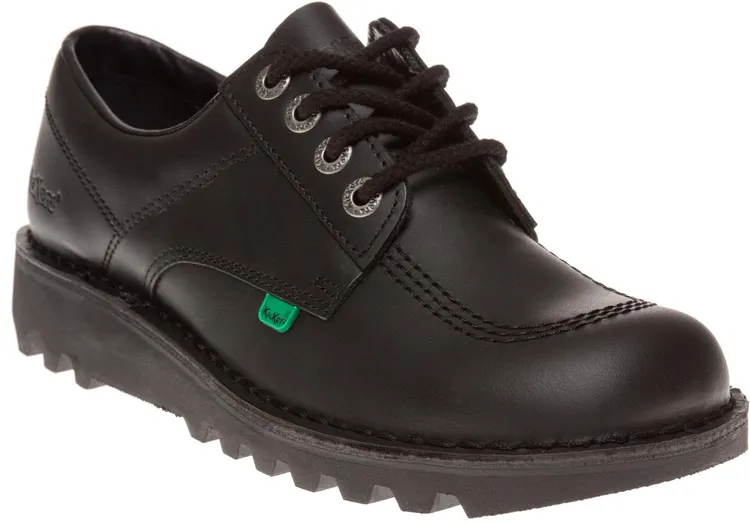 Mens Kickers Kick Lo Core Shoes In Black | Soletrader
