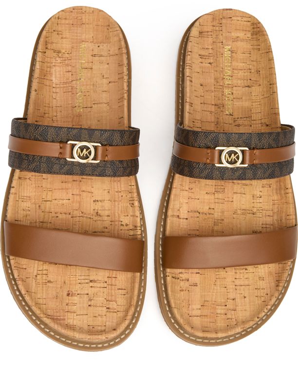 Womens Michael Kors Mandy Sandals In Brown | Soletrader