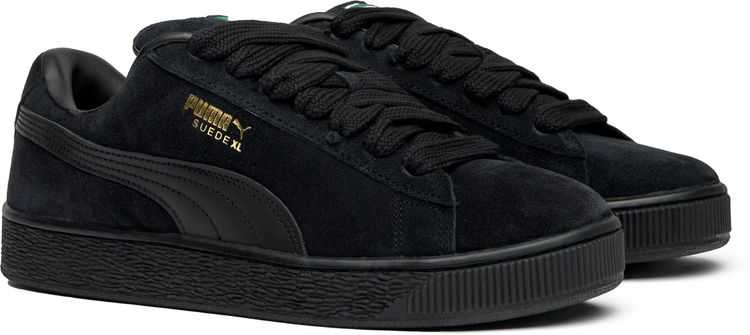 Mens Puma Suede XL Trainers In Black | Soletrader