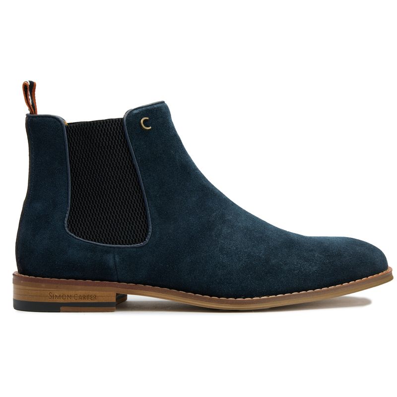 Simon Carter Herren Elgar 2 Chelsea Chelsea-Boots Blau | eBay.de