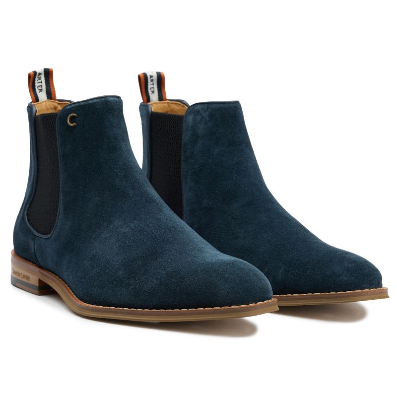 Simon Carter Herren Elgar 2 Chelsea Chelsea-Boots Blau | eBay.de