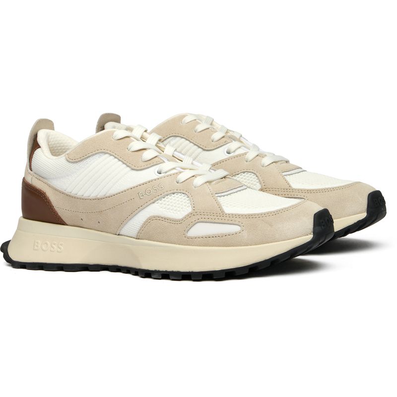 Boss Mens Jonah Runn Casual Trainers White | eBay UK