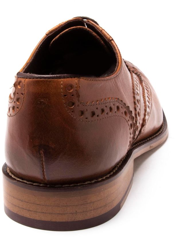 Mens London Brogues Gatsby Brogue Shoes In Chestnut | Soletrader