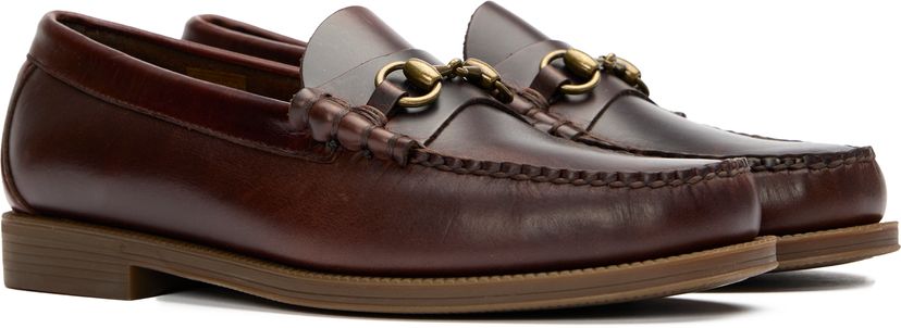 Mens G.H.Bass Easy Weejun Lincoln Pull Up Shoes In Chocolate | Soletrader