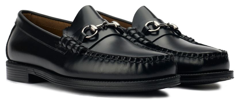Mens G.H.Bass Easy Weejun Lincoln Pull Up Shoes In Black | Soletrader