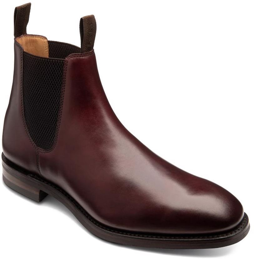 Mens Loake Chatsworth Chelsea Boots In Burgundy | Soletrader