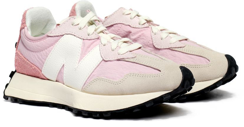 Womens New Balance 327 Trainers In Pink/Creme | Soletrader