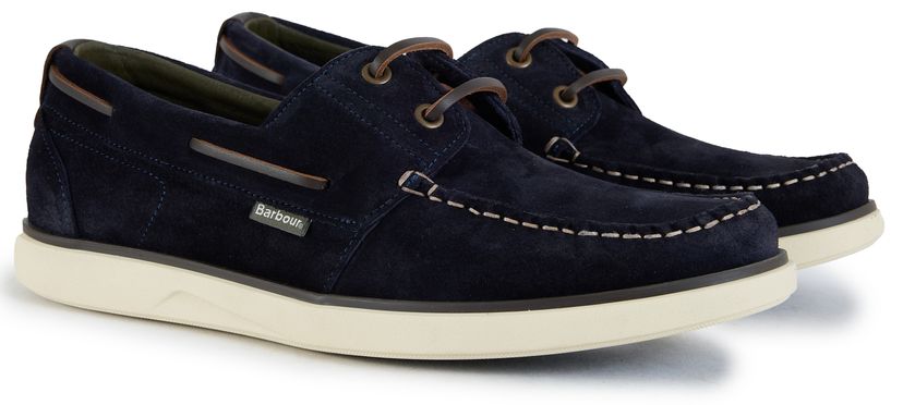 Mens Barbour Rothley Shoes In Navy Blue | Soletrader